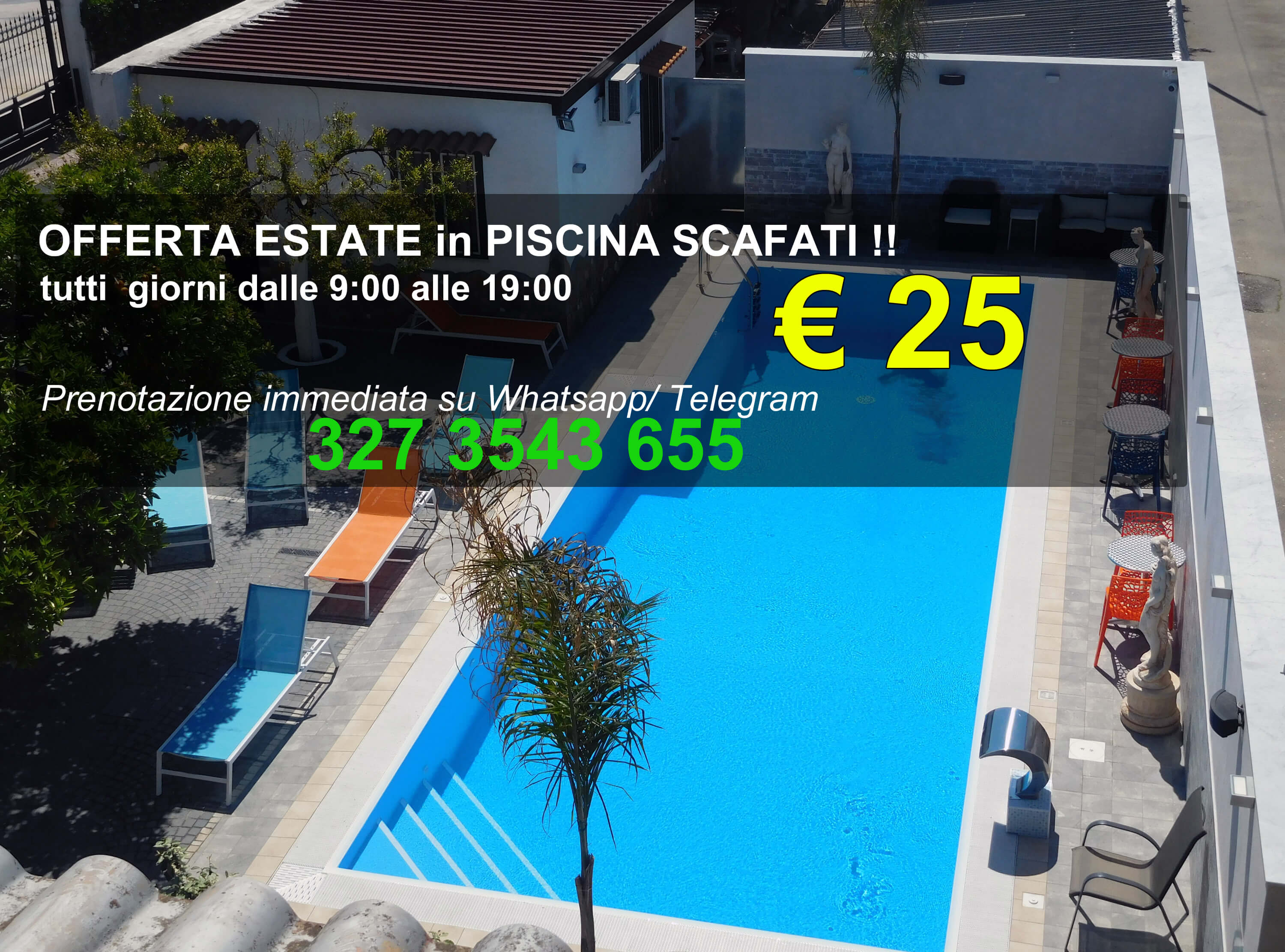 Piscina Scafati a solo 25 € , relax di coppia con idromassaggio e cascata!